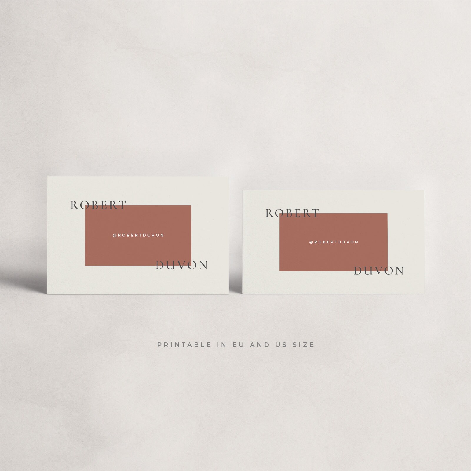 Duvon Business Card Template Digital Download Editable - Etsy