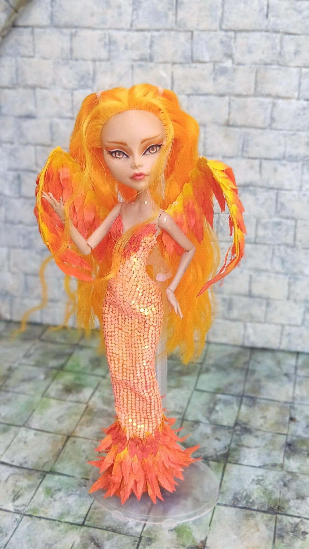 Ooak Monster High Phoenix Inspired Doll - Etsy