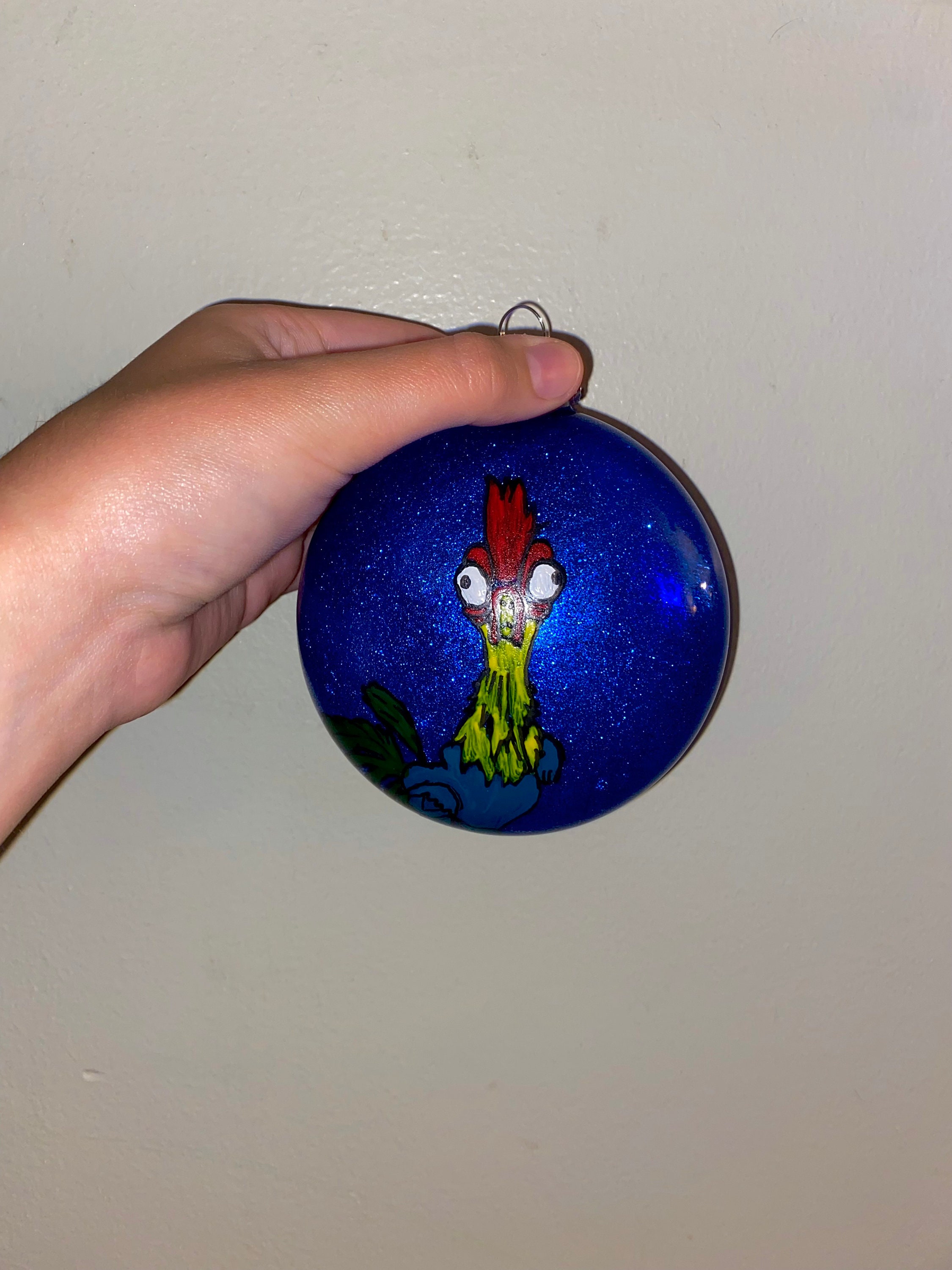 Moana Sidekick Hand Painted Glass Ornaments - Etsy