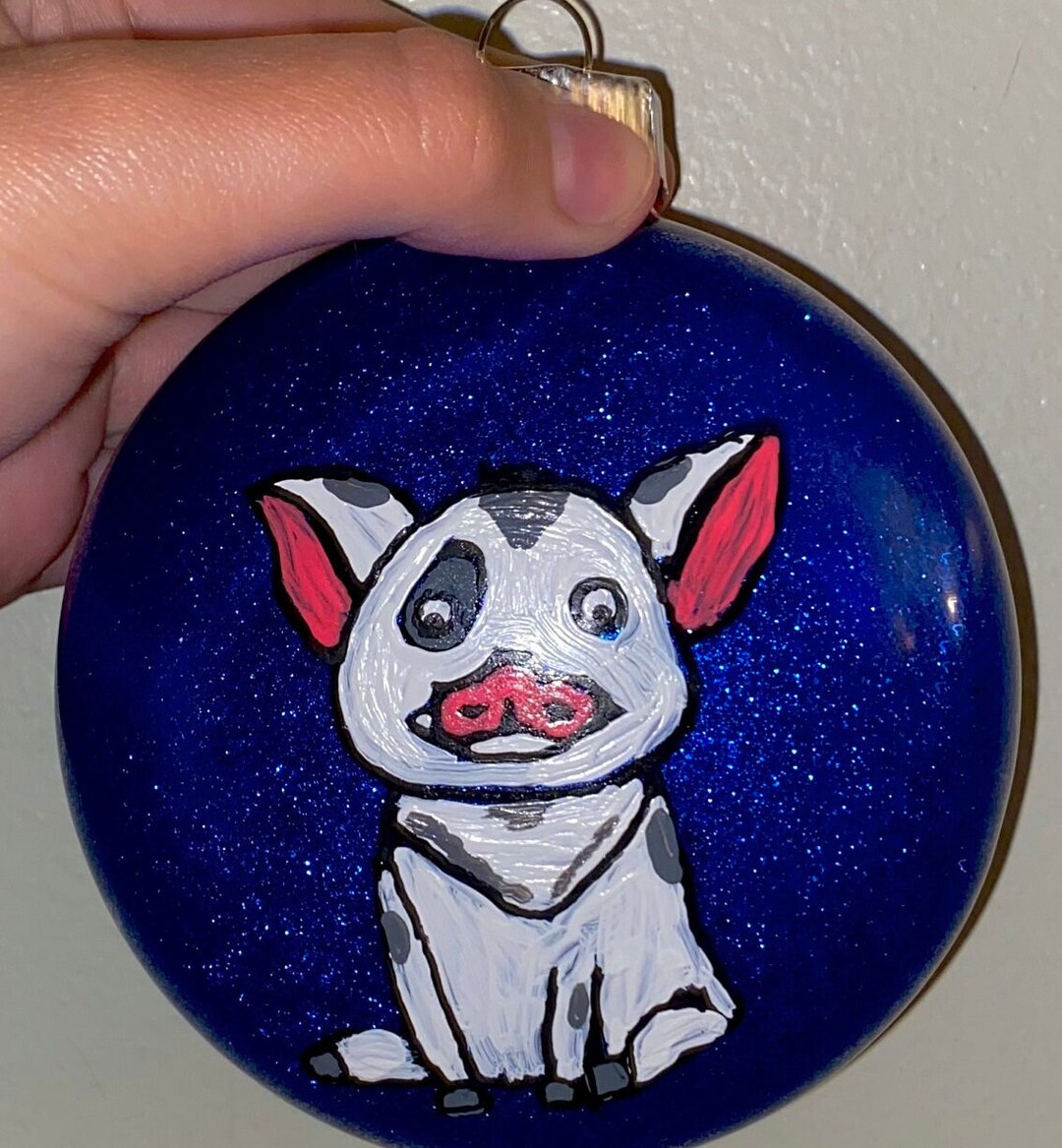 Moana Sidekick Hand Painted Glass Ornaments - Etsy