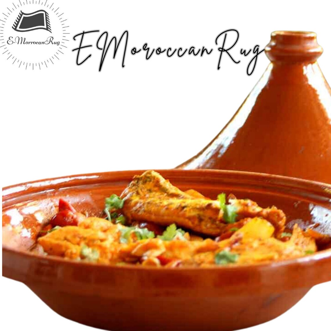 Authentic Moroccan Tajine - Handcrafted Clay Pot for Exquisite Moroccan ...