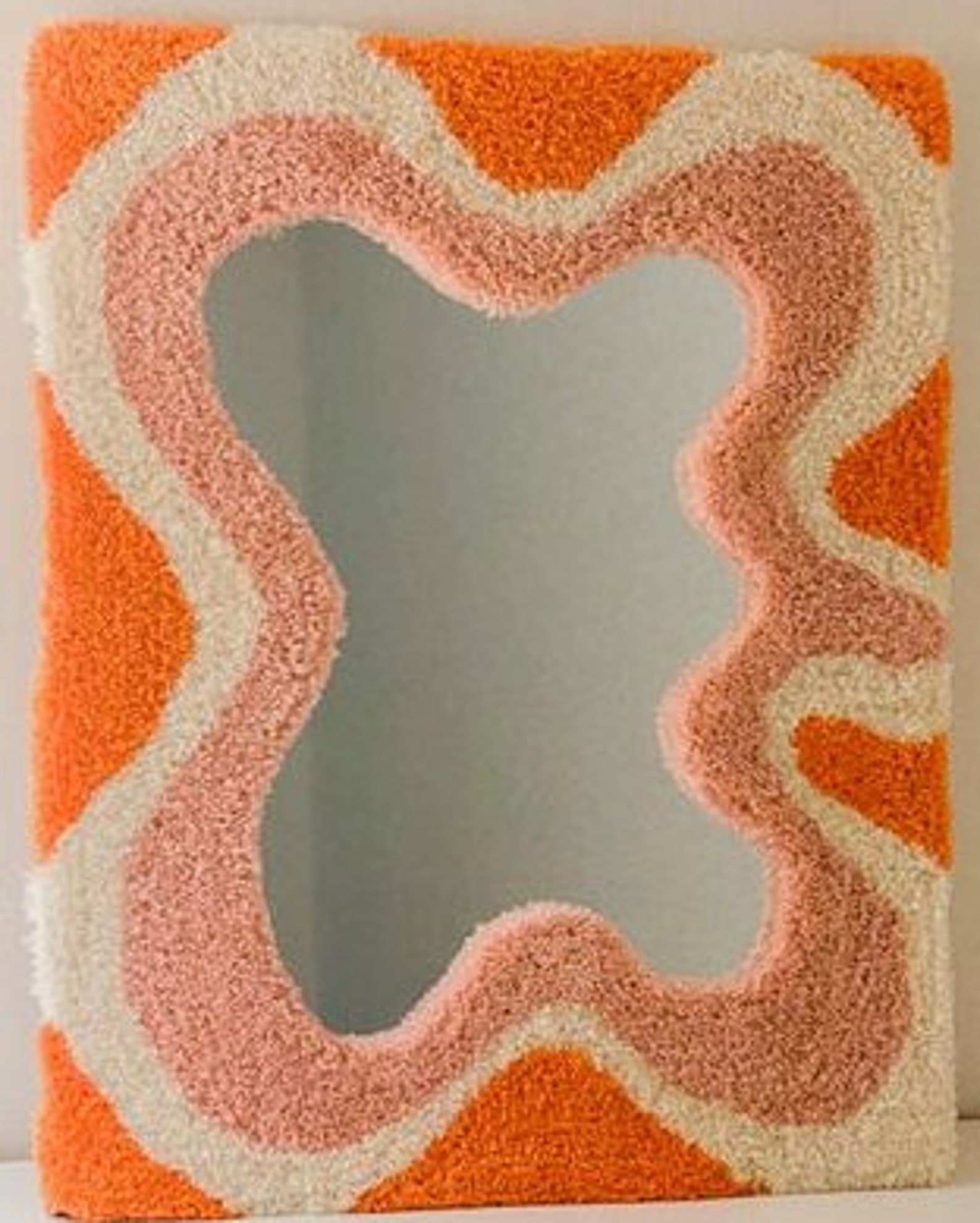 Custom Mirror Rug :rug Tufted Mirror Best Hand Tufted Mirror - Etsy