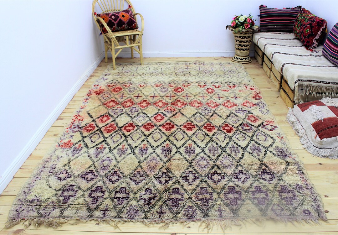 6x9 Moroccan Rug : Morocco BNI MGIL Area Rug Best Checkered Rug Tufted ...