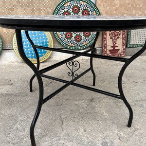 Moroccan Table: Elegant Moroccan Mosaic Table A Handcrafted Masterpiece ...