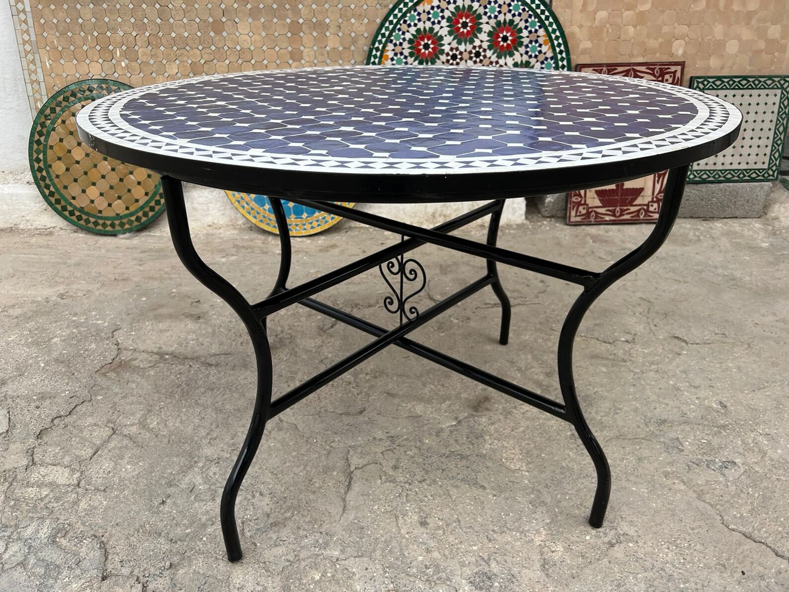 Mosaic Table :beautiful Outdoor Dining Table the Best Moroccan - Etsy