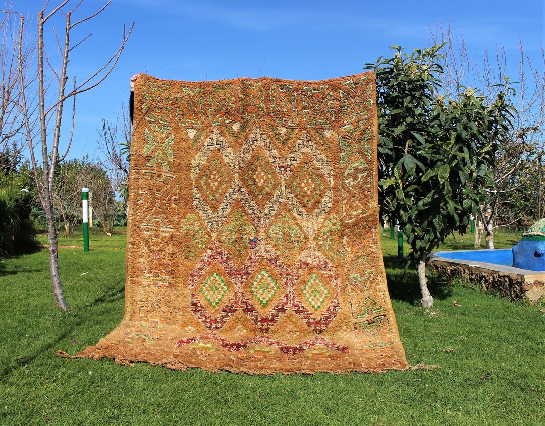 Brown Moroccan Rug 6 X 8 the Best Area Rug Vintage Rug Antique Morocco ...