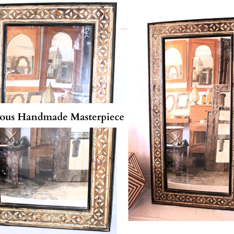 Bone Inlay Mirror - Etsy