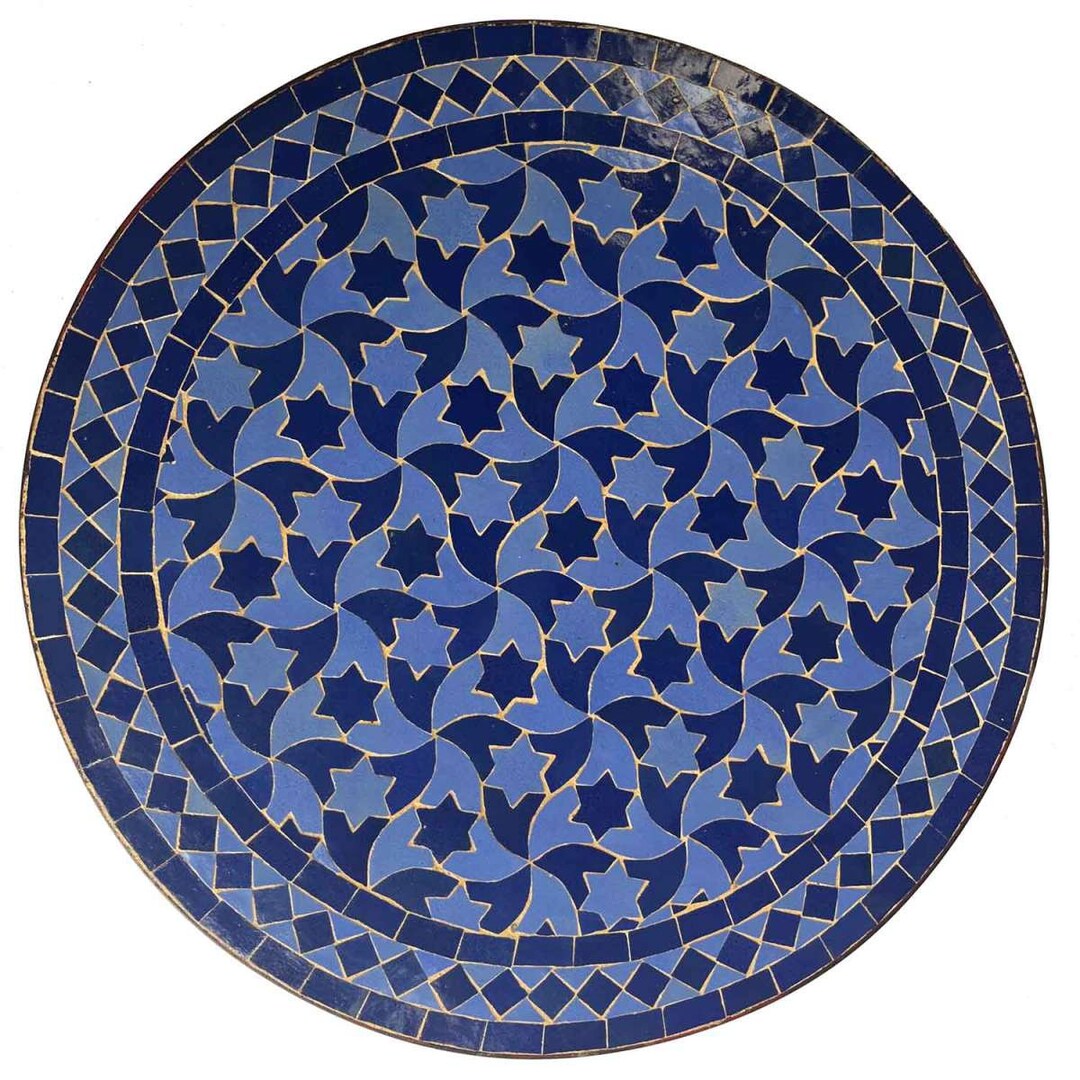 Moroccan Table: Handcrafted Moroccan Mosaic Table - A Fusion of Art and ...