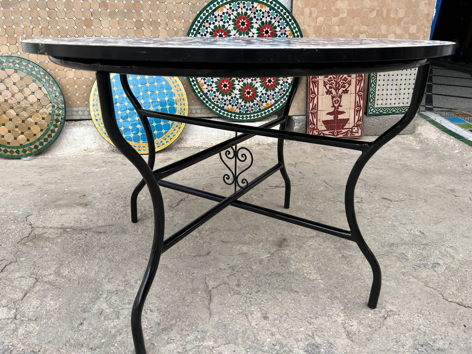 Mosaic Table :beautiful Outdoor Dining Table the Best Moroccan - Etsy