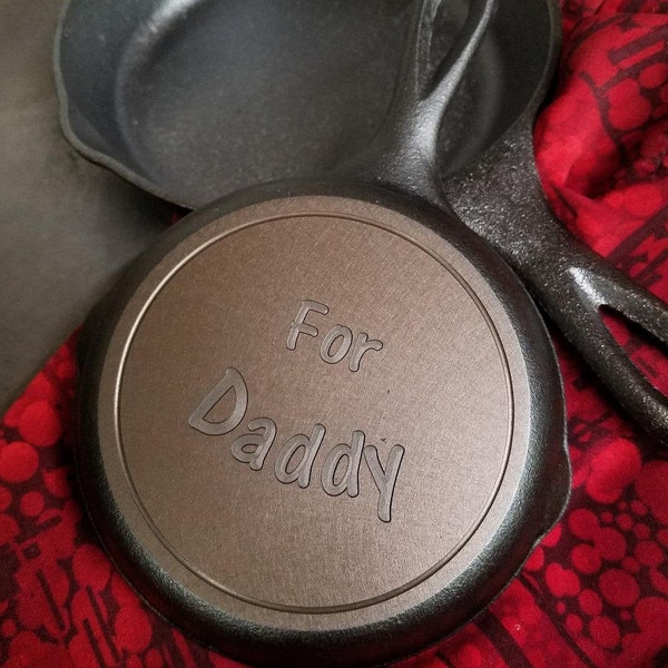 Engraved Cast Iron Skillet - Etsy