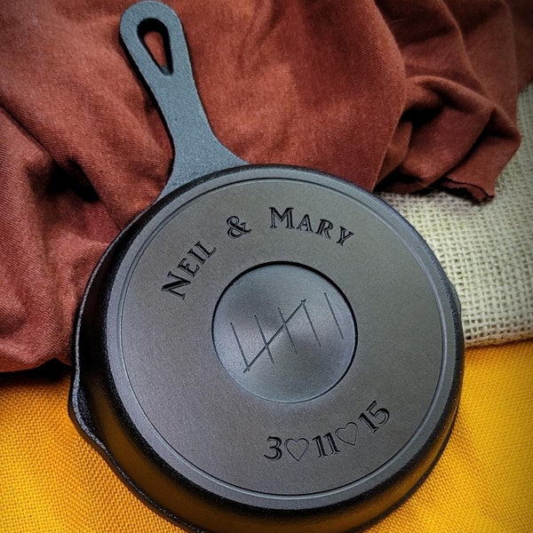 Engraved Cast Iron Skillet - Make Your Own Cast Iron Skillet
