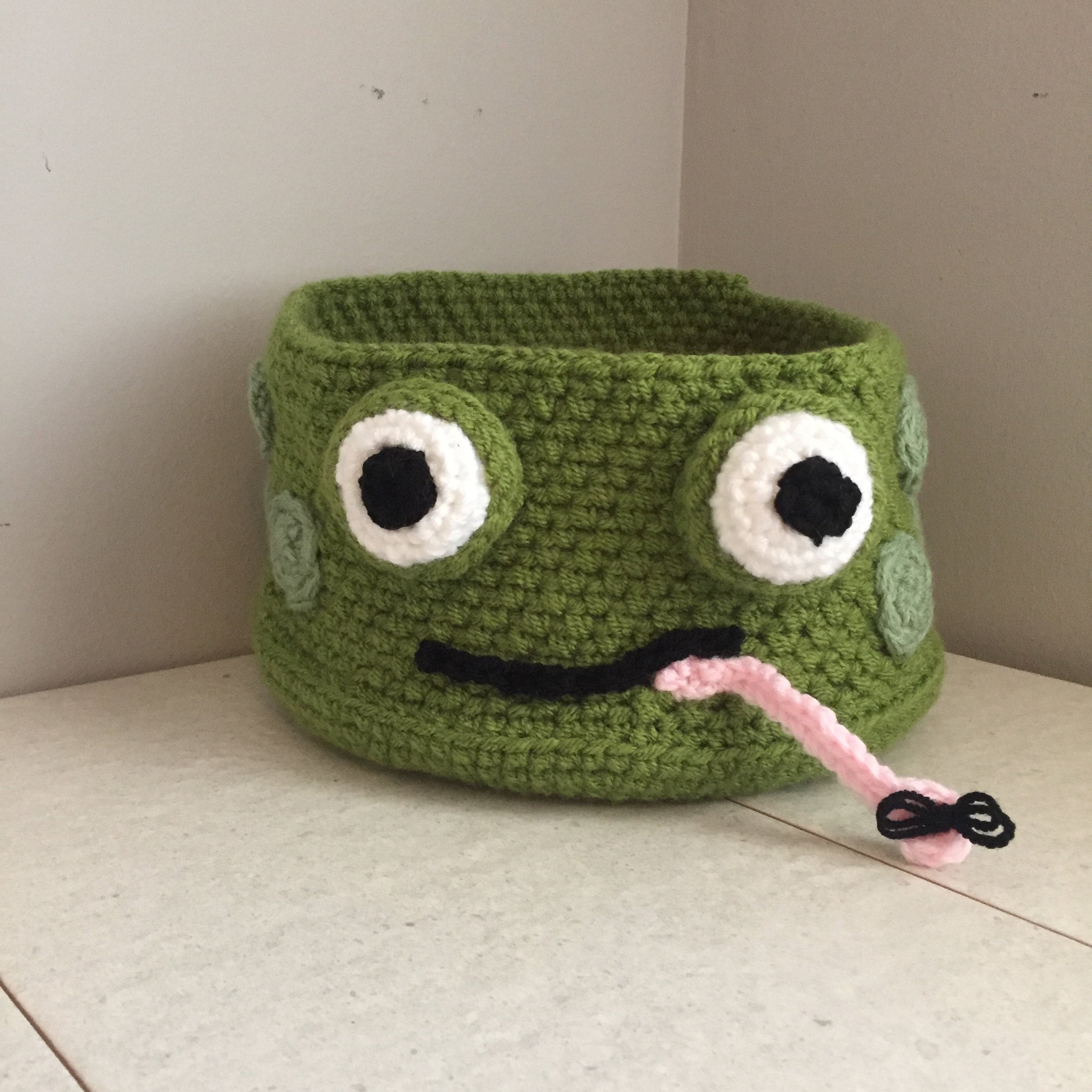 Crochet Frog Storage Basket Pattern 3 Basket Sizes - Etsy