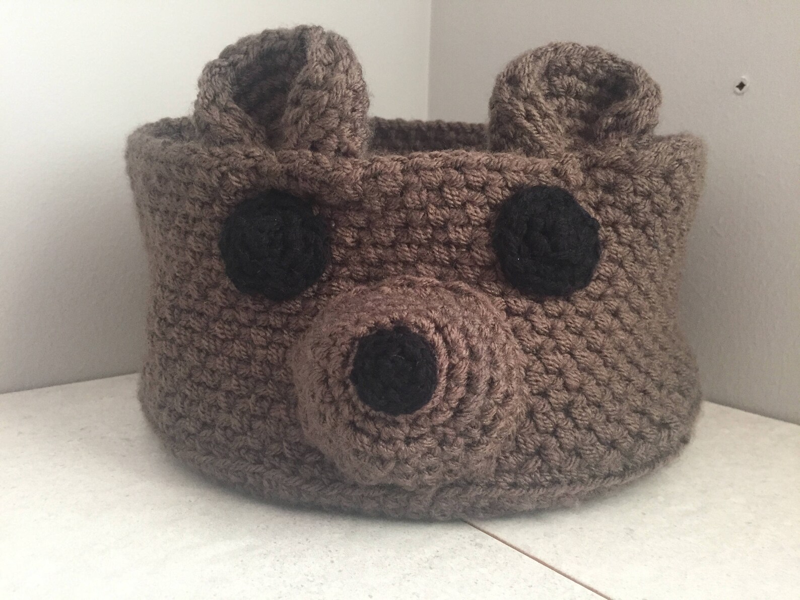 Crochet Bear Storage Basket Pattern 3 Basket Sizes - Etsy