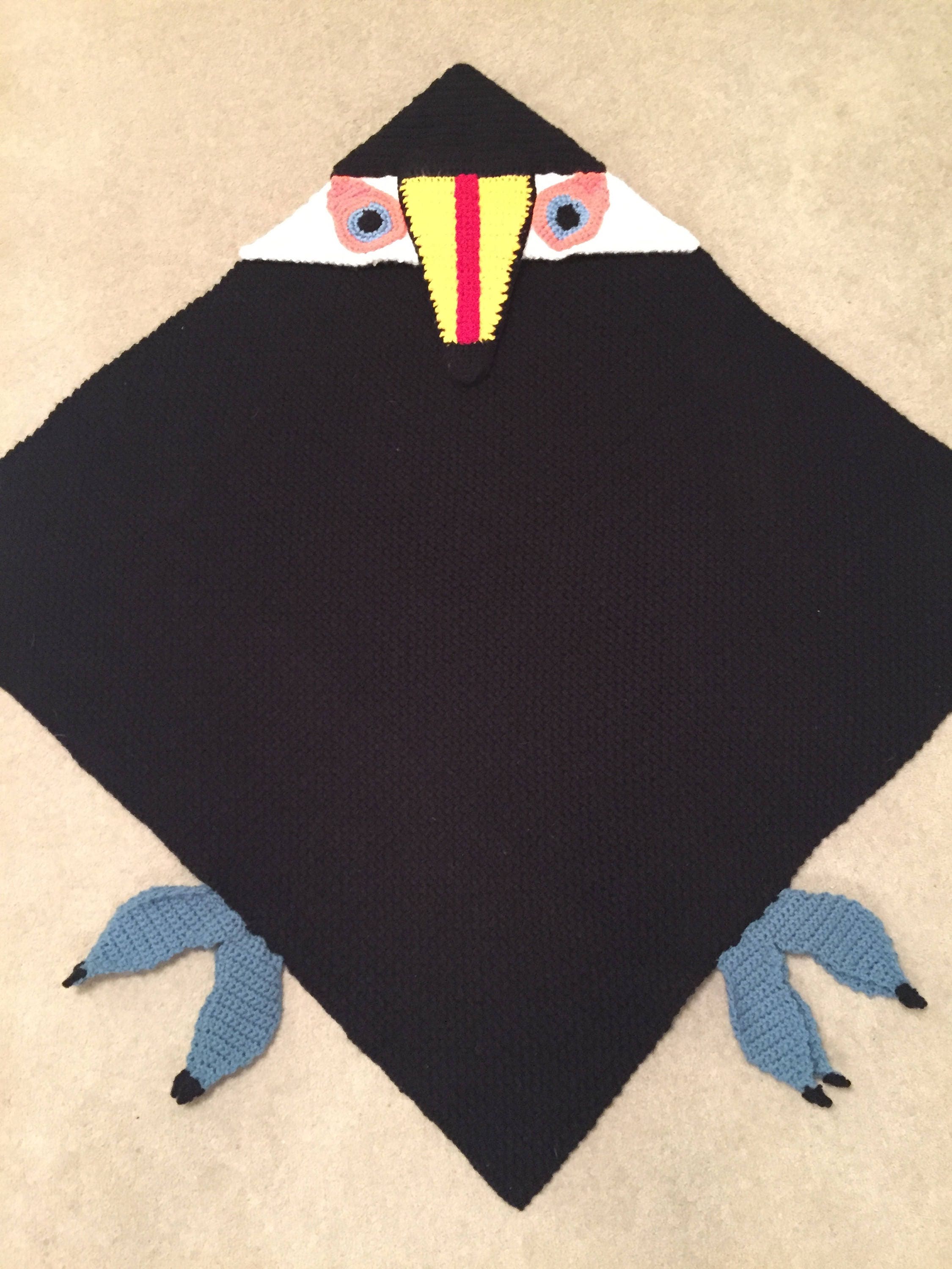 Hooded Blanket Crochet Pattern Bird Bundle: Toucan, Puffin, Mallard ...
