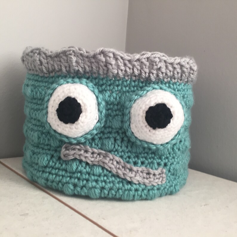 Crochet Monster Storage Basket Pattern - 3 Basket Sizes - Etsy