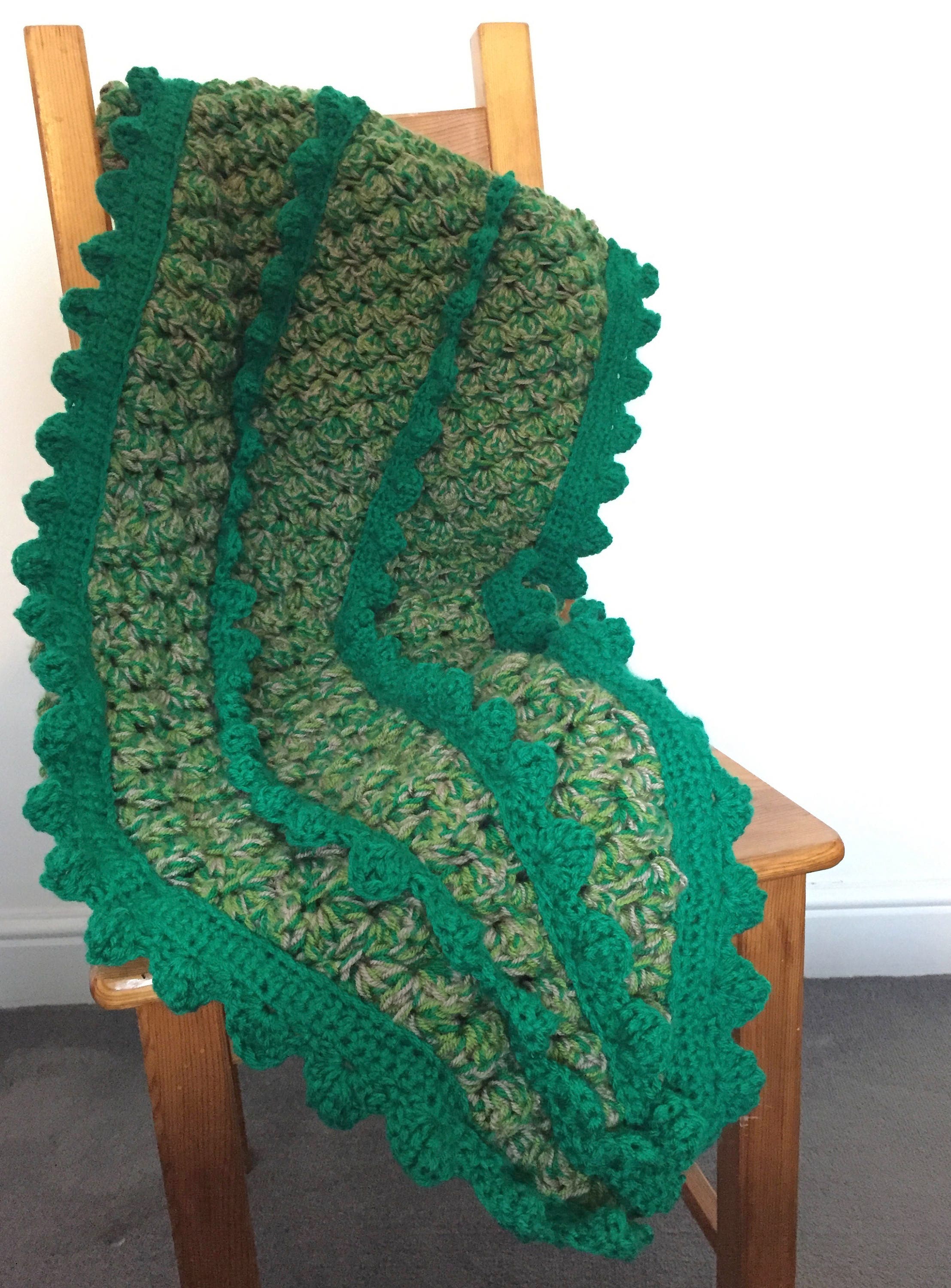 Crochet Crocodile Tail Blanket Pattern, Customizable Sizing (PDF ...