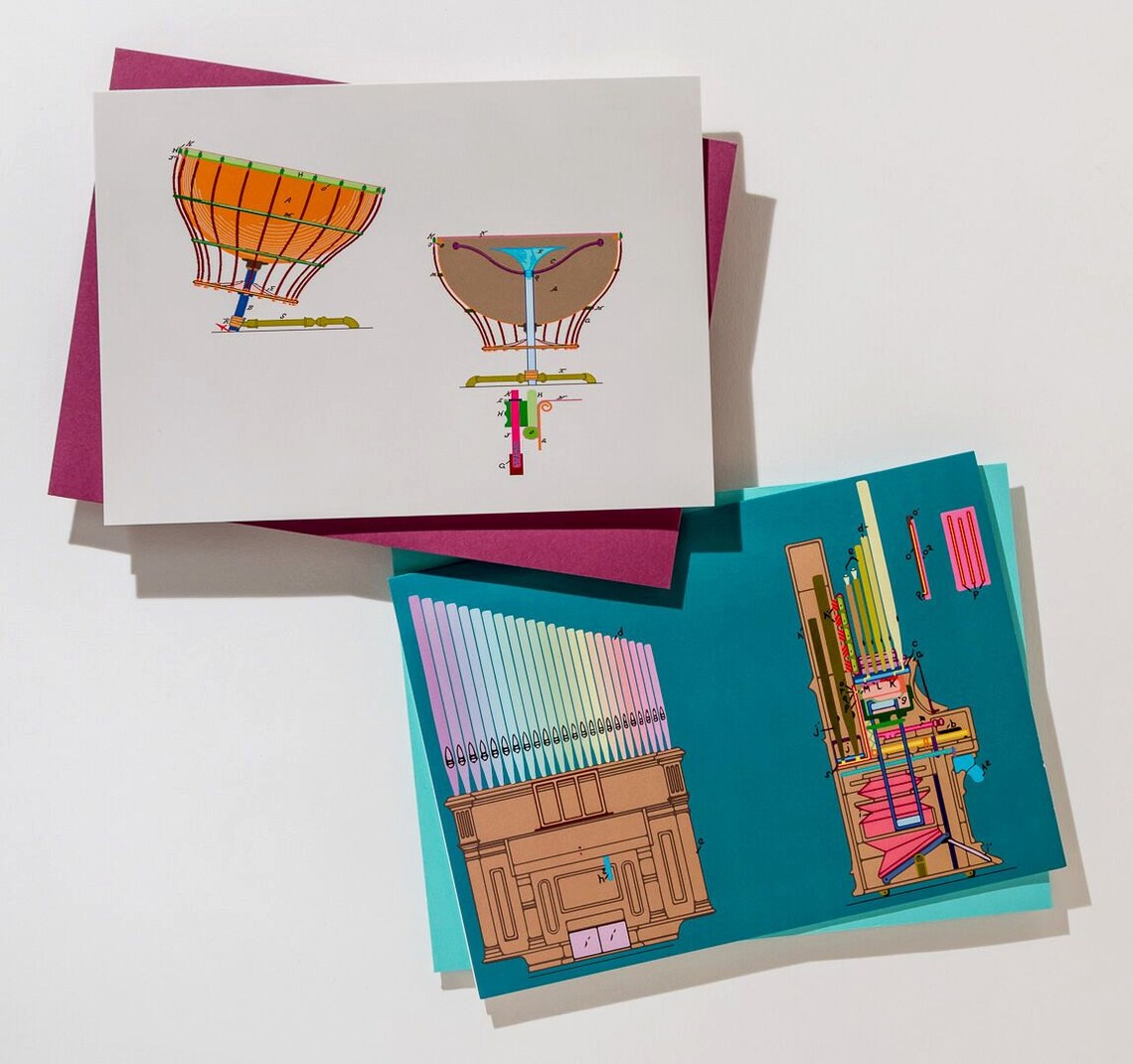 Set of Six Musical Instrument Cards Sprk.plug Image® Cards - Etsy