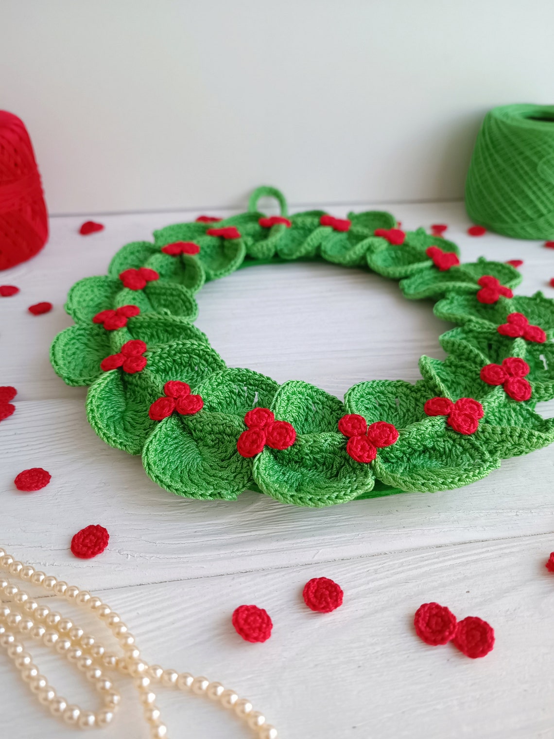 Crochet Pattern / Video Tutorial for the Christmas Wreath. Crochet ...