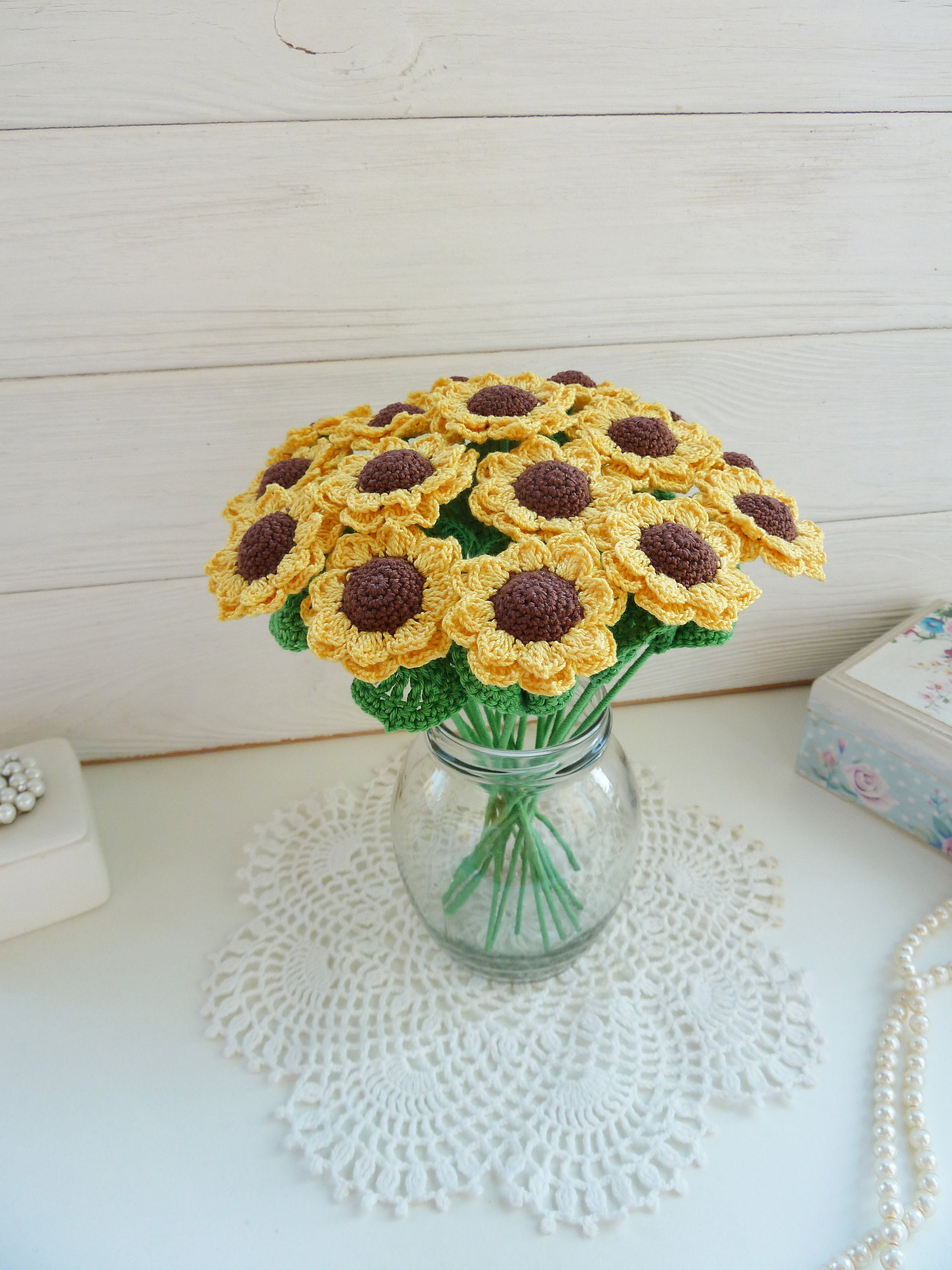 Crochet Sunflowers in a Pot PATTERN. Ukrainian Sunflowers. - Etsy Canada