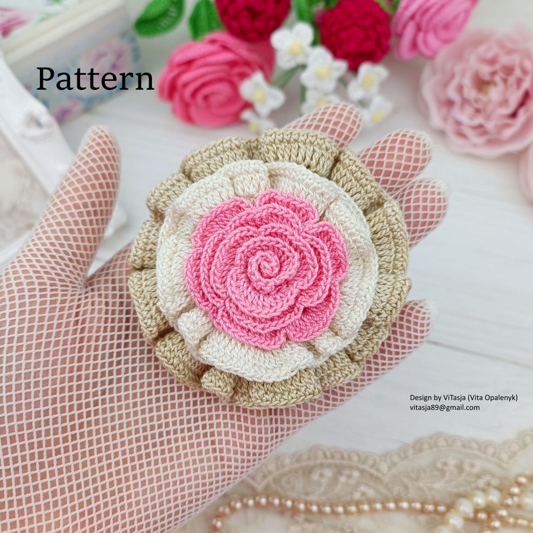 Crochet Flower Pattern. Brooch Pattern. Crochet for Girls. Crochet ...