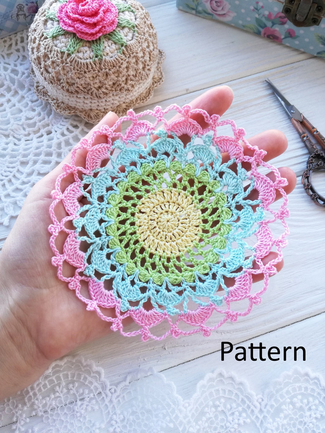 Crochet Doily PATTERN. Crochet Home Decor Pattern. Crochet Doily ...