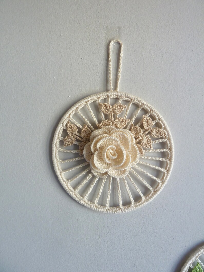 Crochet Decor PATTERN. Crochet Flower Decor. Flower Pattern. - Etsy