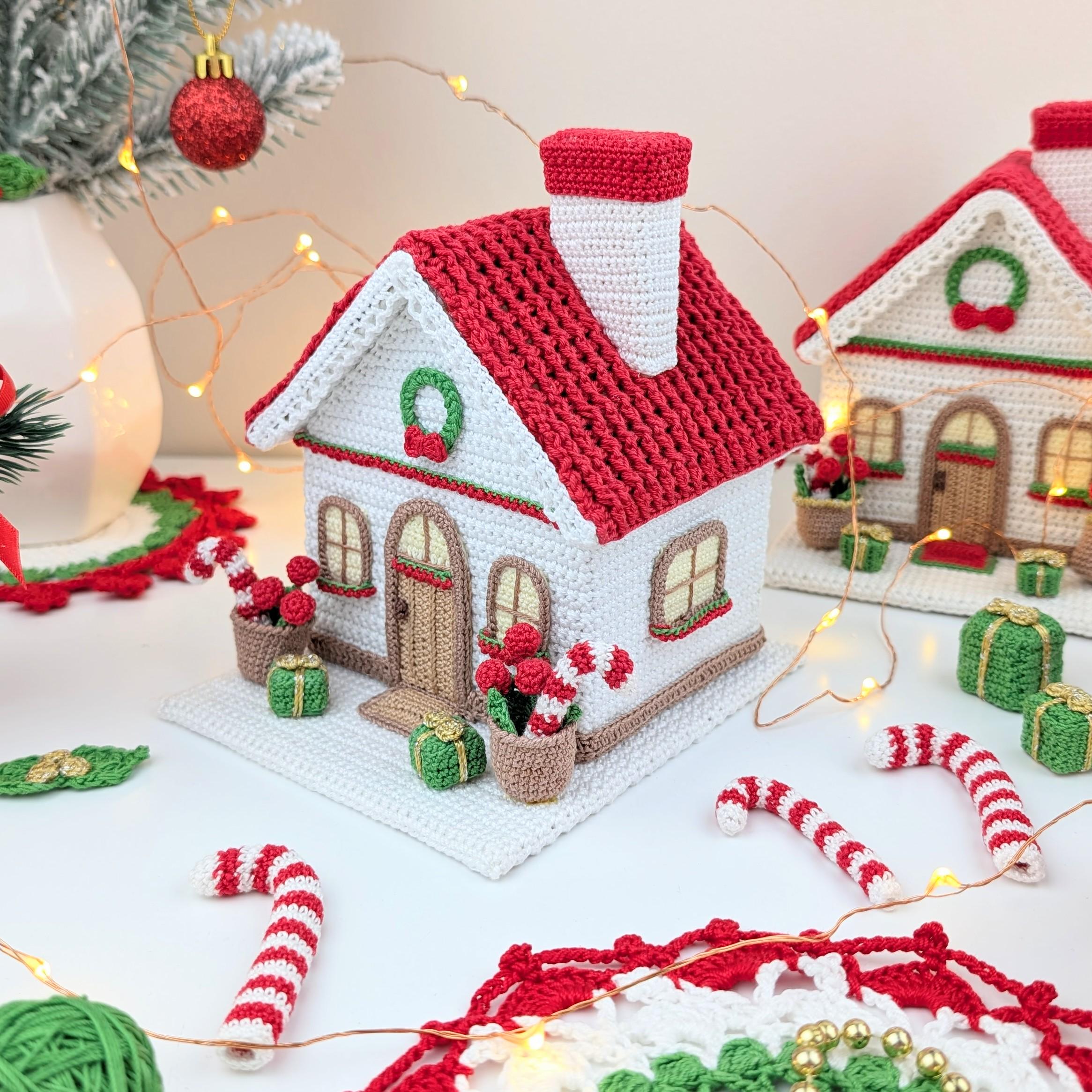 Crochet Christmas House Pattern, Holiday Village Crochet Decor, PDF ...