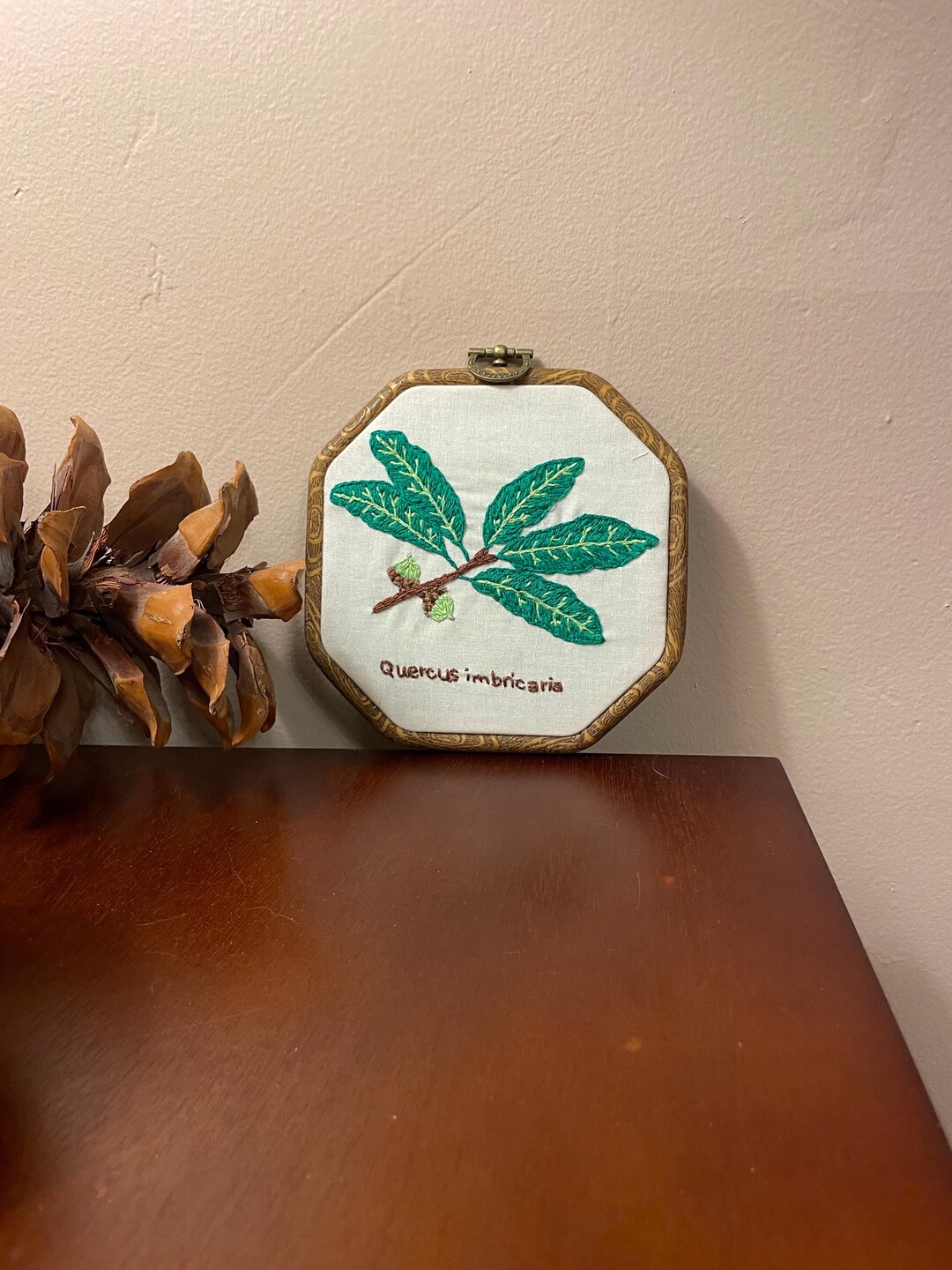 Hand Embroidered Shingle Oak Leaf Wall Hanging - Etsy