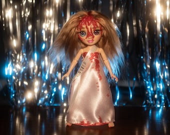 Carrie White-inspired Horror Rainbow High *junior* OOAK Doll Repaint - Etsy