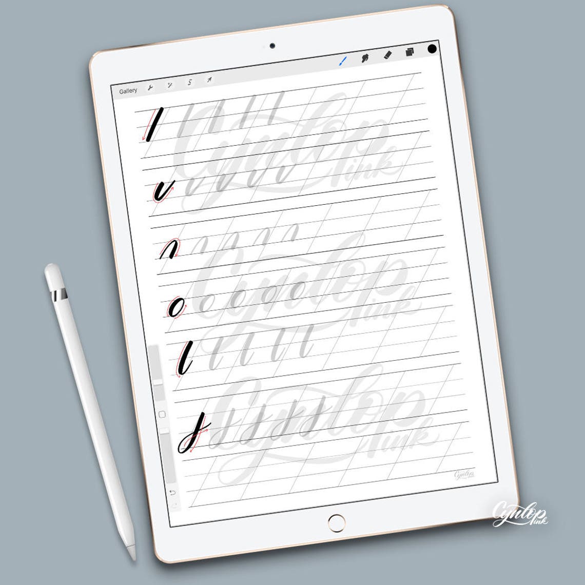 Freestyle Lettering Workbook 3 Ipad Hand Lettering Workbook | Etsy