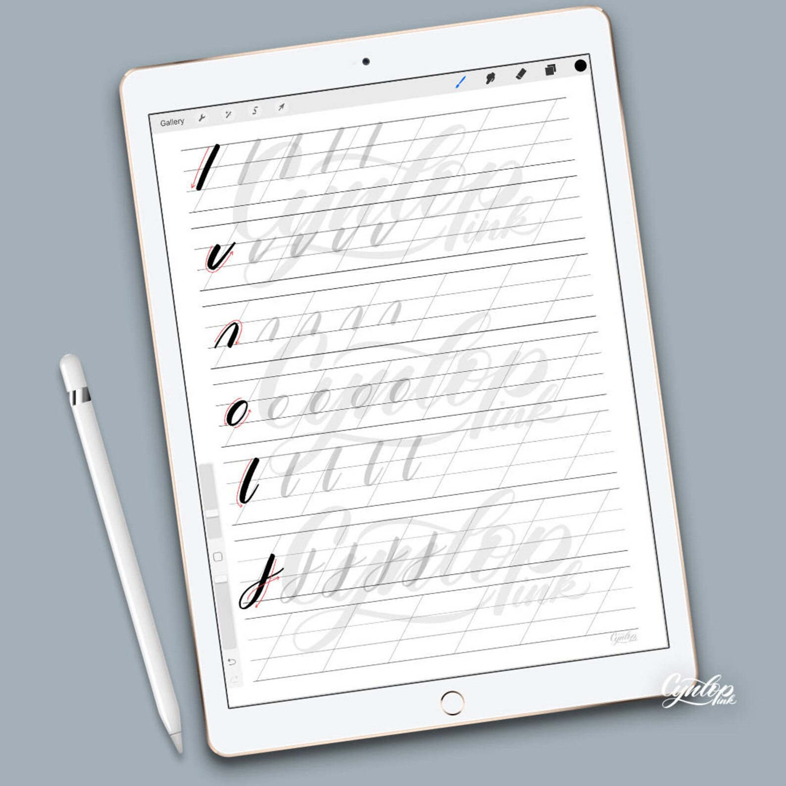 Freestyle Lettering Workbook 3 Ipad Hand Lettering Workbook | Etsy