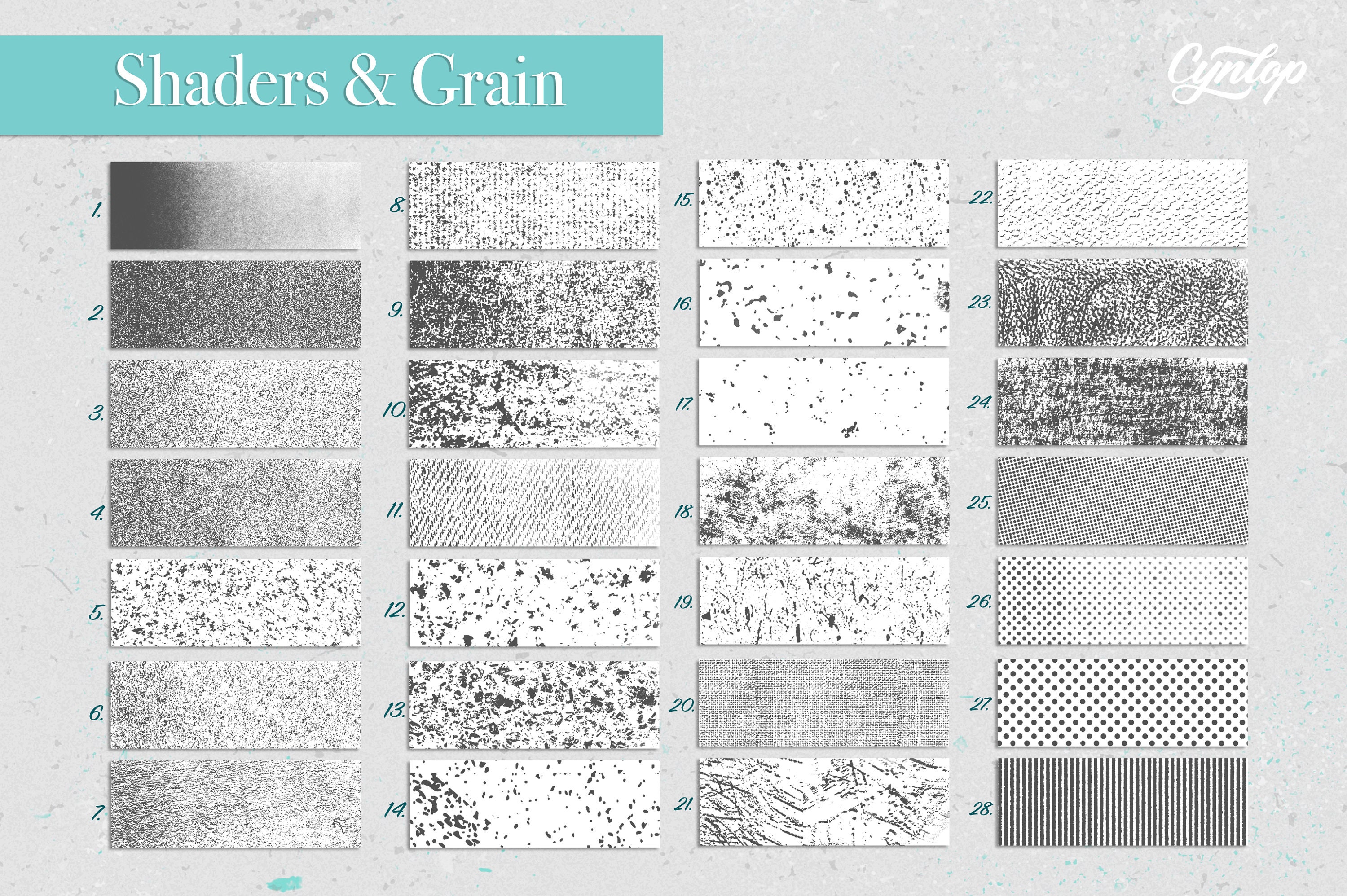 Procreate MultiGrain Texture Brush Set, 38 Texture Procreate Brushes