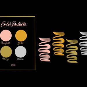 Goldie Procreate Brush , Metallic Procreate Brush, Procreate Brush ...