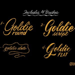 Goldie Procreate Brush , Metallic Procreate Brush, Procreate Brush ...