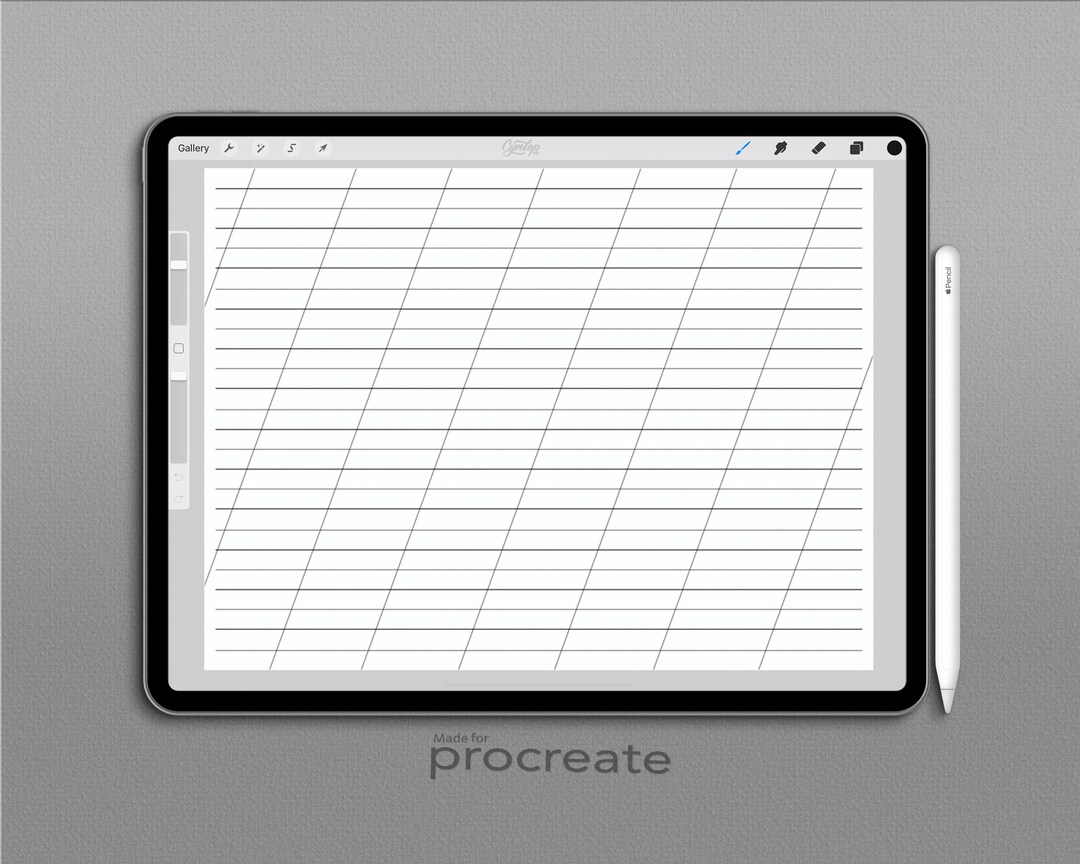 Procreate App Lettering Guidelines, Background, Brush Lettering ...