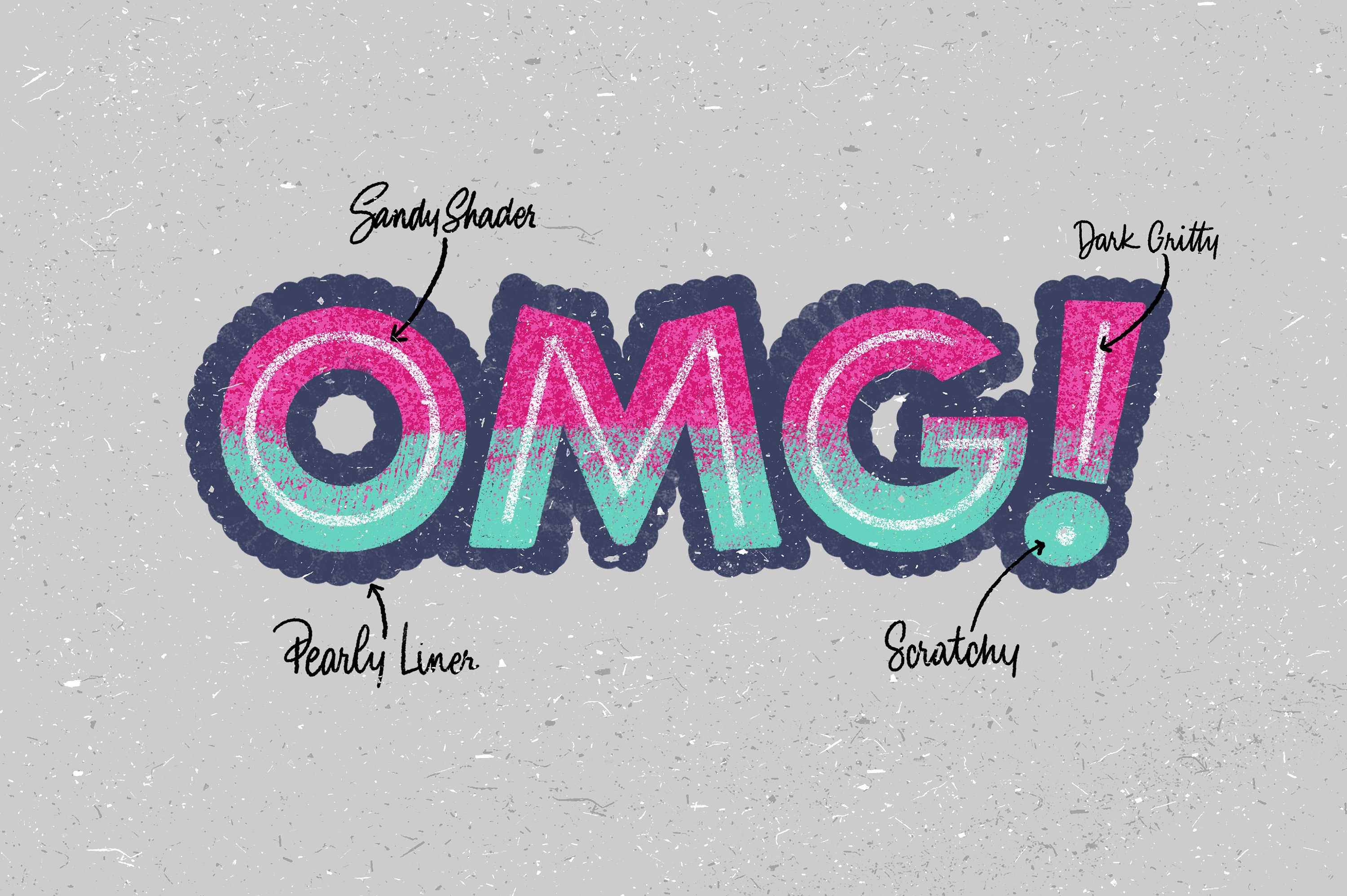 Procreate MultiGrain Texture Brush Set, 38 Texture Procreate Brushes