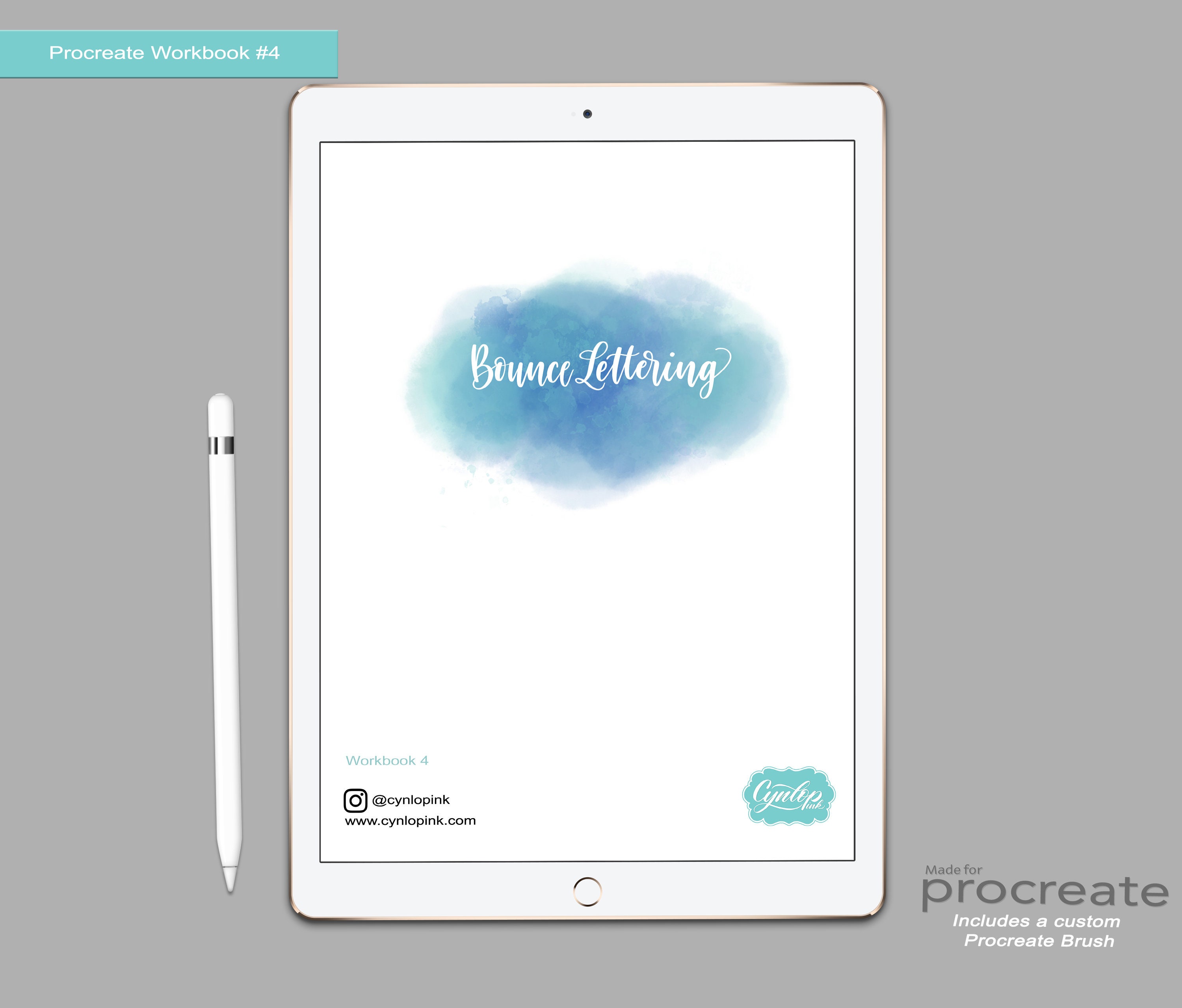 Bounce Lettering Workbook #4