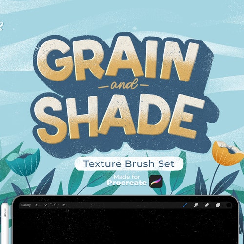 Grain & Shade Procreate Texture Brush Set Procreate Pencil | Etsy