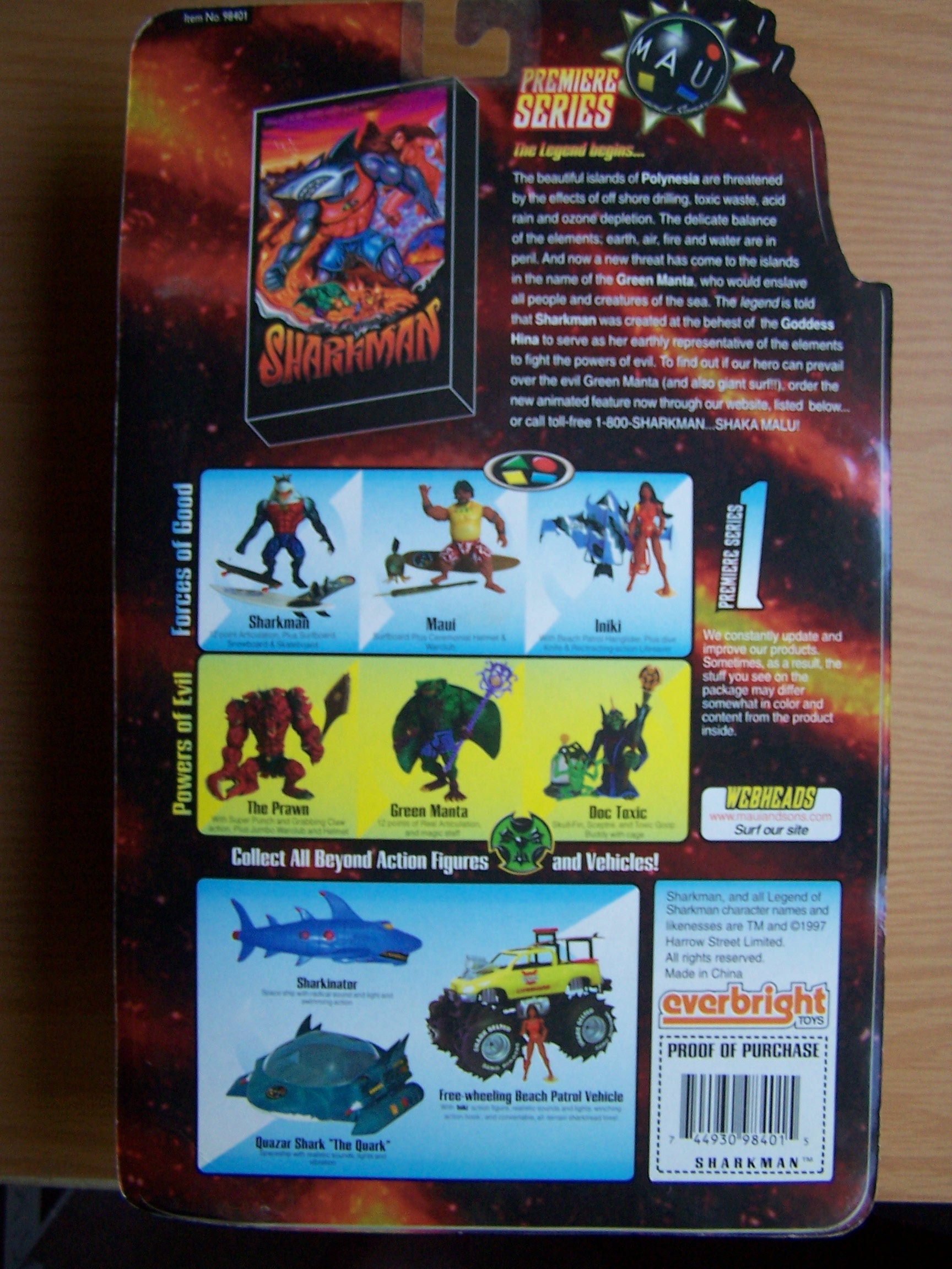 SHARKMAN Legend of Sharkman 1997 SUPER RARE Full Set 6 Maui - Etsy