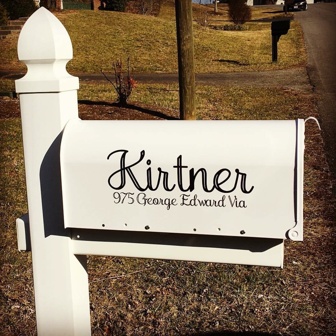 Family Name Mailbox Vinyl Decal - Etsy