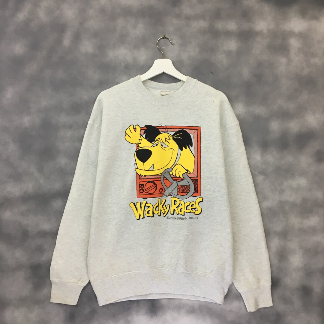 Rare !!! Vintage 90s Wacky Races Hanna Barbera Sweatshirt Warner Bros ...