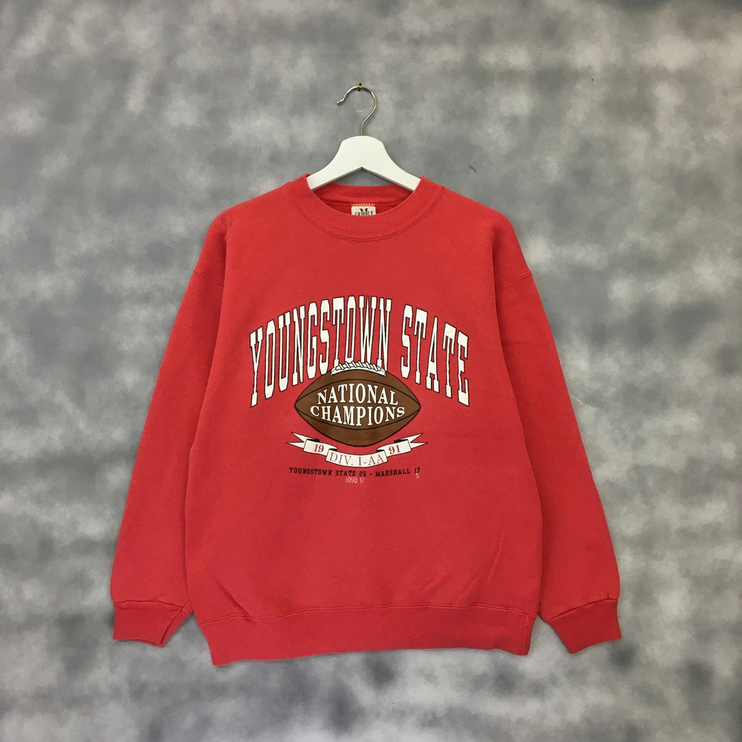 Vintage 90s Youngstown University Football Sweatshirt Youngstown State ...