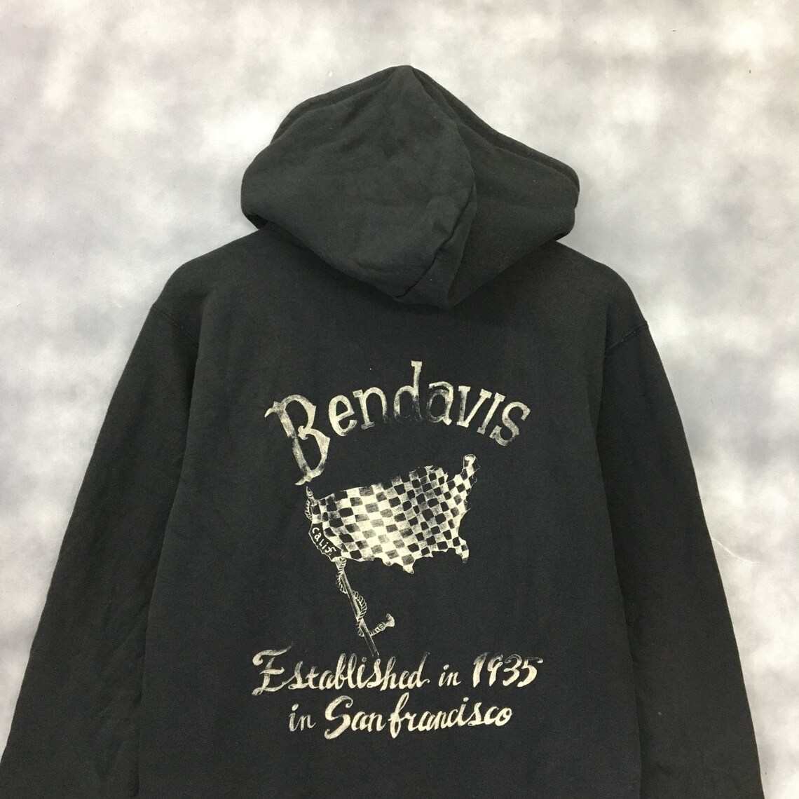 Vintage Ben Davis Big Logo Zipper Hoodie | Etsy