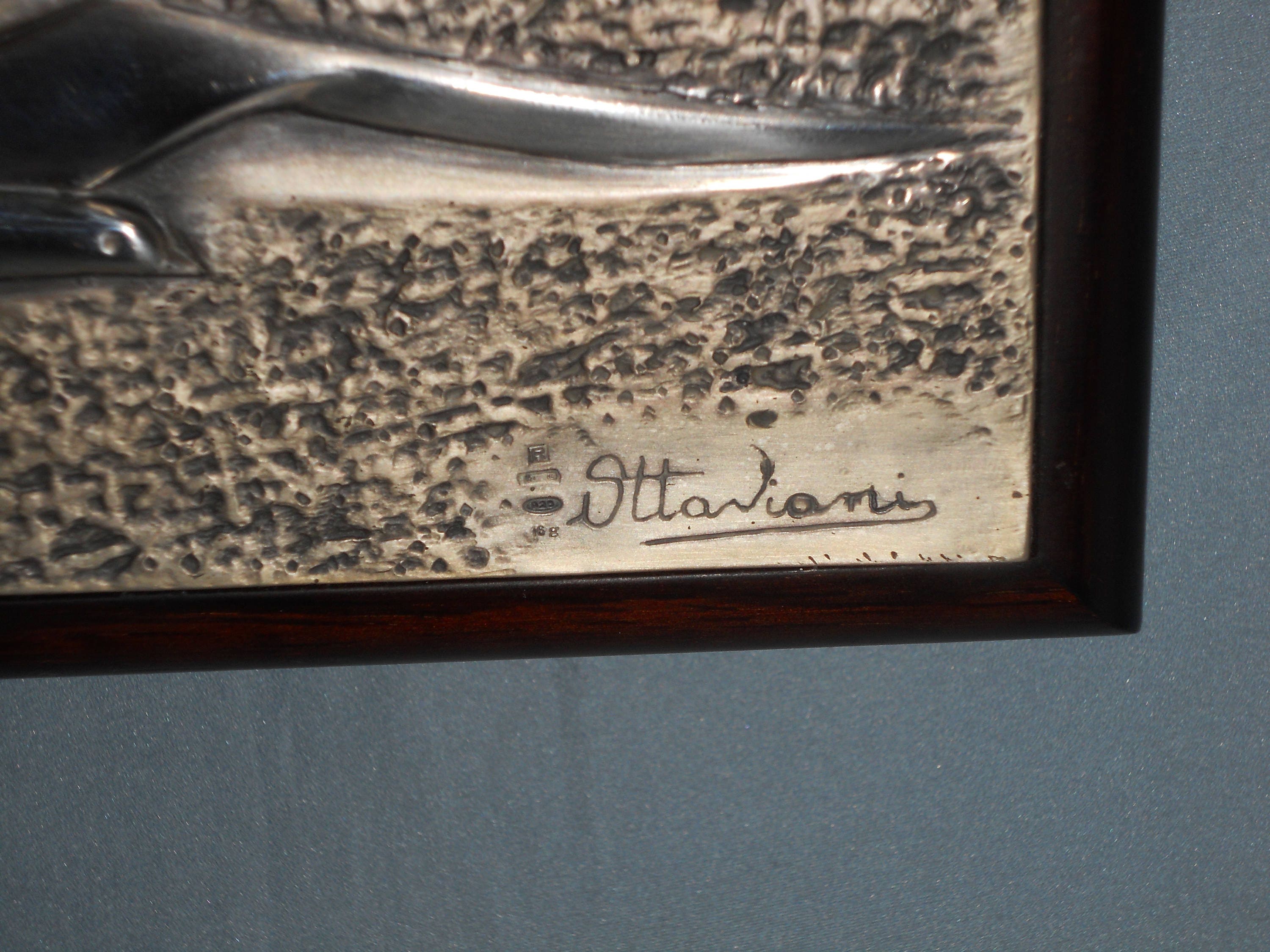 Original Ottaviani Sterling Silver and Wood Box Vintage Made in Italy ...