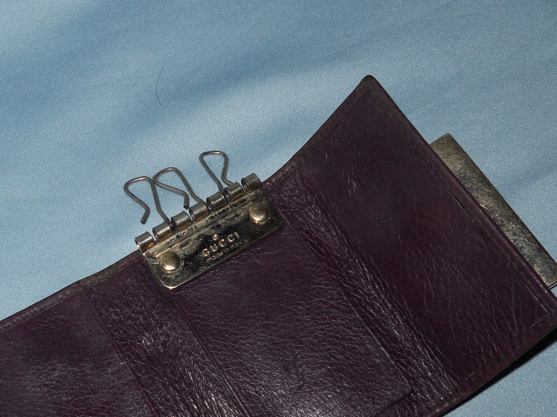 Authentic Vintage Gucci Keychain Genuine Leather - Etsy