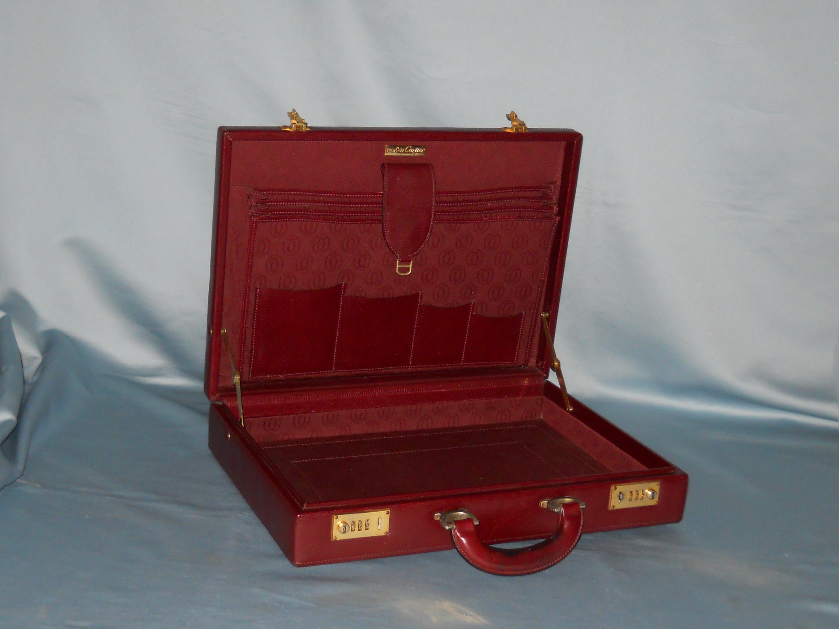 Authentic Vintage Must De Cartier Paris Briefcase Genuine | Etsy