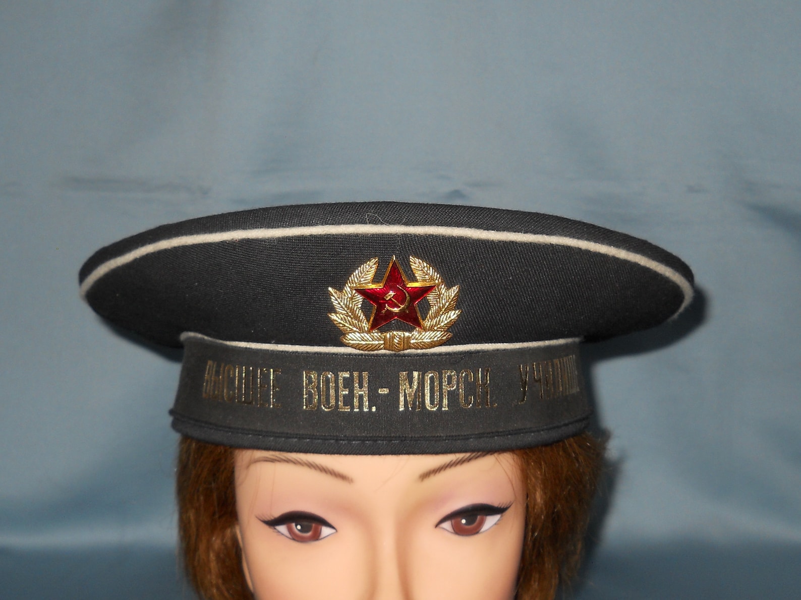 Soviet Navy Sailor Cap Higher Naval School Rare CCCP | Etsy