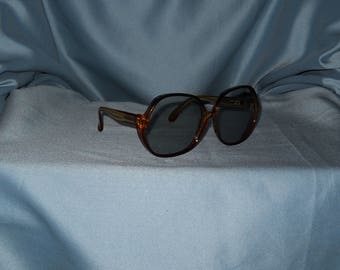 Vintage OPTYL Viennaline Sunglasses in Original Shaped Amber-green ...