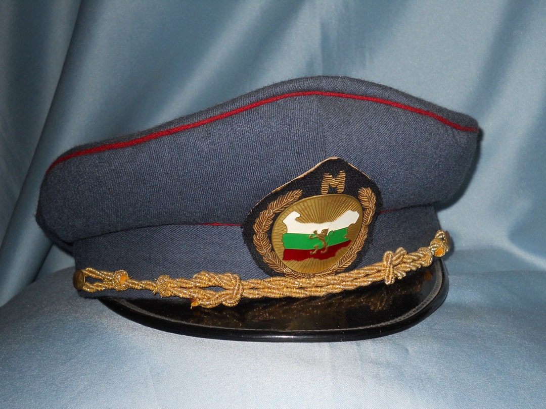 Soviet Bulgarian Visor Cap Militaria Embroidered Hat Badge - Etsy