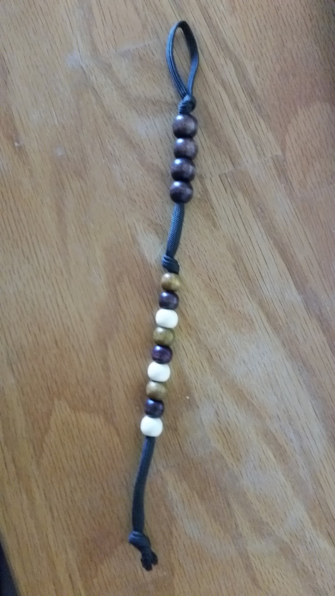 OD Green Paracord Ranger Beads With Wooden Beads (color Variations ...